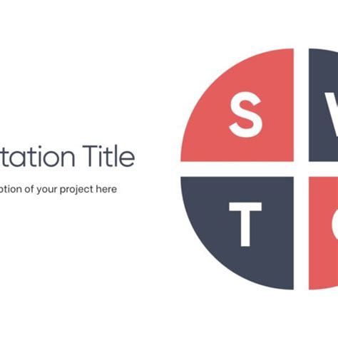 Clean SWOT Analysis Template Powerpoint Free Master Bundles