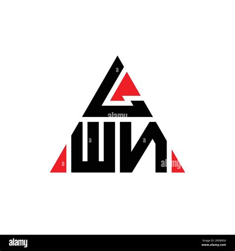 LWN Triangle Letter Logo Design With Triangle Shape LWN Triangle Logo Design Monogram LWN
