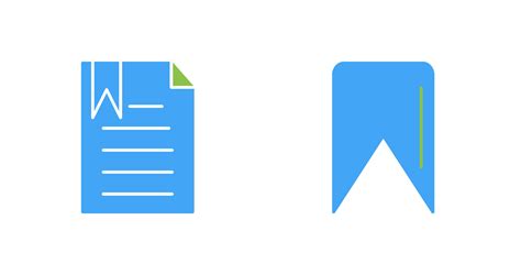 Bookmarked Document And Bookmark Icon 32786742 Vector Art At Vecteezy
