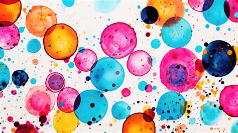 Vibrant Circular Design Seamless Marker And Ink Pattern With Colorful