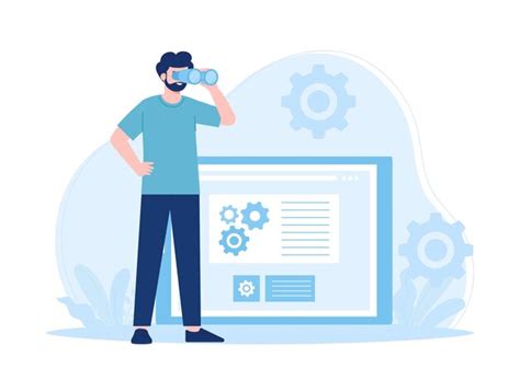 Premium Vector Analysis Errors In Software And Hardware Concept Flat Illustration