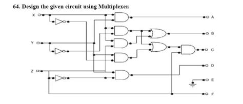 Solved Design The Given Circuit Using Multiplexer Chegg