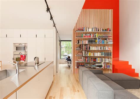 Montreal Home Updated With New Cladding And Vibrant Staircase