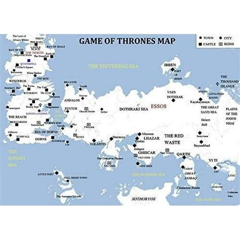 Qarth Game Of Thrones Map