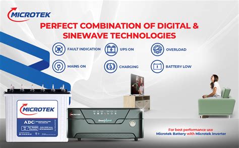 Microtek Smarthybrid 875 Dg Sw 12v Ups Inverter For Home Standard