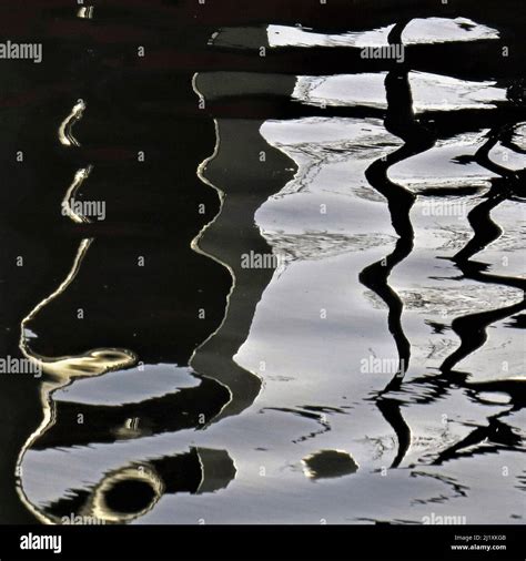 Abstract Photograph A Play On Light Showing Reflected Pattern Line