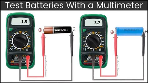How To Test A Battery With A Multimeter 9V 12V AA 18650