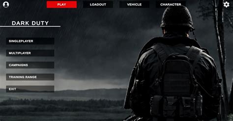 Main Menu Dark Duty Gui 도구 Unity Asset Store