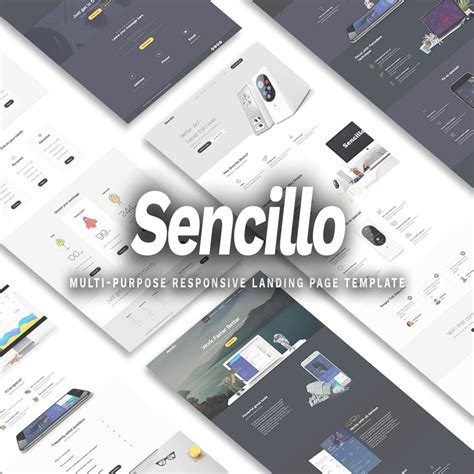 sencillo现代、时尚、优雅的h5响应式页面模板下载[html css js] 设计素材分享 一流设计网