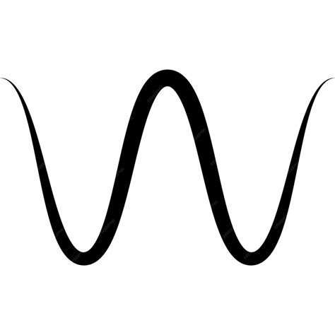 Premium Vector Electric Impulse Icon Alternating Voltage Amplitude