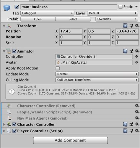 Prefab Won T Go Into Animation State Questions Answers Unity Discussions