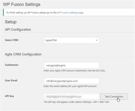 How To Connect Agile Crm To Wordpress Wp Fusion