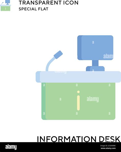 Information Desk Vector Icon Flat Style Illustration Eps 10 Vector