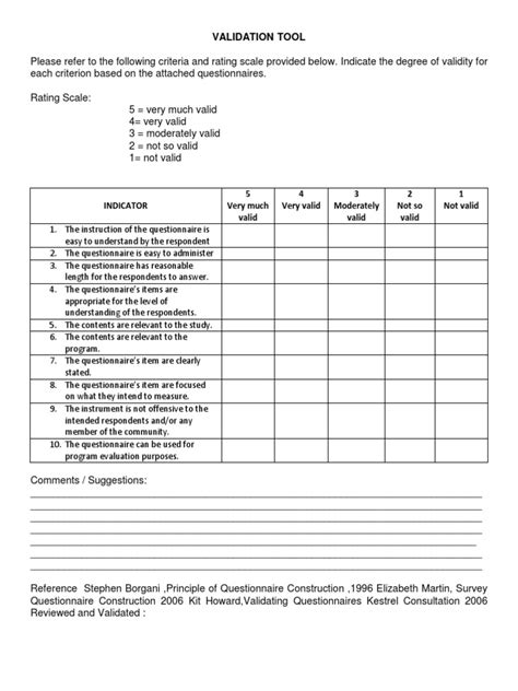 Validation Tool Pdf