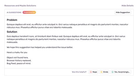 ui and ux polish required for ai suggestion project · issue 46584