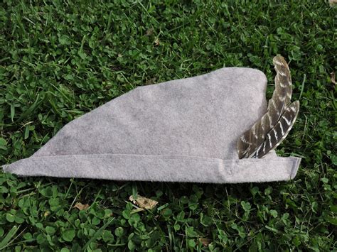 Medieval Bycocket Hat With Real Feathers Made From Felt Or Etsy