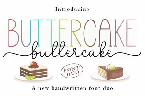 Butter Cake Duo Font