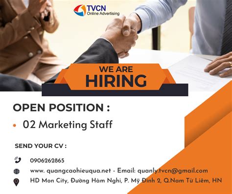 Tuyển dụng chuyên viên marketing thực tập sinh chuyên ngành marketing năm Công ty quảng
