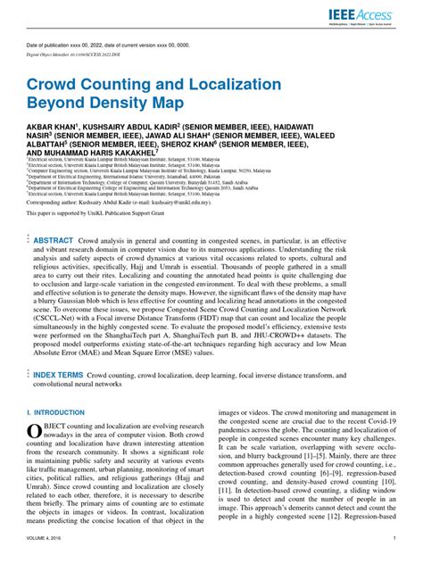 Crowd Counting And Localization Beyond Density Map Pdf