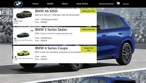 تصميم موقع سيارات Bmw Using Html5css3 Javascript خمسات