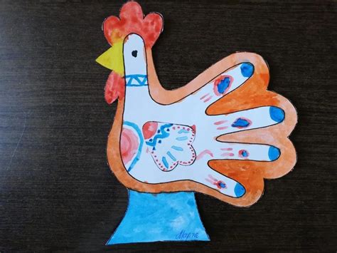 Дымковская Игрушка Петух Рисунок 55 Фото