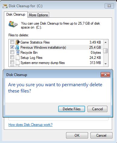 How To Delete And Remove The Windows Old Folder On Vista Or Windows 7