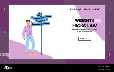 Decision Website Hicks Law Vector Making Overload Simplicity Navigation Optimization