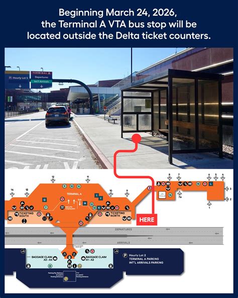 The Vta Route 60 Bus Stop At Terminal A Is Moving On March 24 The New