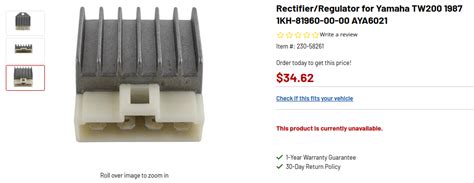 Infamous 1987 Voltage Regulator Rectifier Tw200 Forum