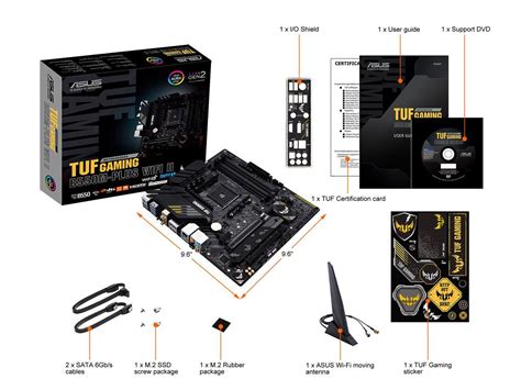 ASUS TUF GAMING B M PLUS WIFI II AM Micro ATX AMD Motherboard Newegg Ca