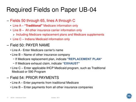 PPT UB Institutional Claim PowerPoint Presentation Free Download ID