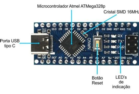 Nano V ATmega P USB C Placa Compatível com Arduino IDE Smartcomp seu fornecedor confiável