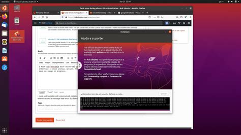 Usb Fatal Error During Ubuntu 20 04 Installation Ask Ubuntu