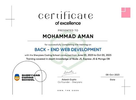 Mohammad Aman On Linkedin Backenddevelopment Coding