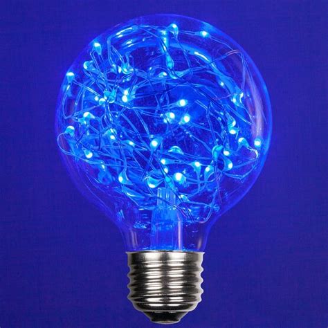 G80 Ledimagine Tm Fairy Globe Light Bulb Blue Yard Envy