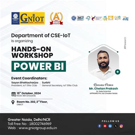 Sonu Prakash On Linkedin Workshop Seminar Powerbi Gniot Appwars