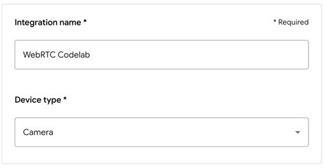 Implement CameraStream With WebRTC Cloud To Cloud Google Home