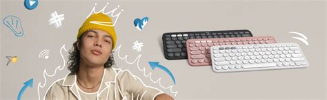 Logitech Pebble Keys K S Multi Device Bluetooth Wireless Keyboard With Customisable