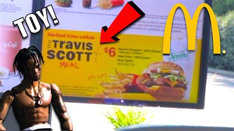 Travis Scott Mcdonald S Meal Food Review Toy Youtube Travis Scott And Kylie Jenner Roses