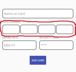 Android Can I Make One EditText Look Like Four Stack Overflow