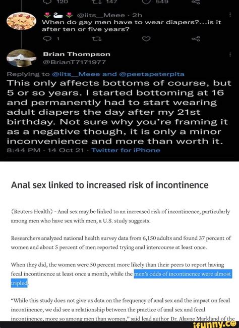 When Do Gay Men Have To Wear Diapers It After Ten Or Five Years