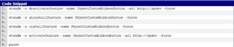 Sharepoint And Net Quick Samples And Tricks Adding Custom Button To The