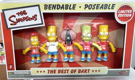 The Simpsons Best Of Bart Bendable Figure Box Set 2006 Limited Edition