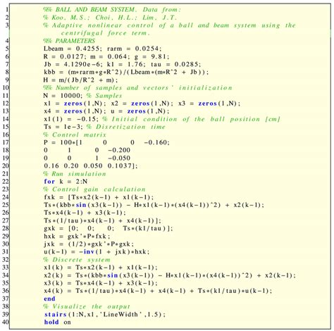 matlab octave implementation of the inverse optimal controller for the