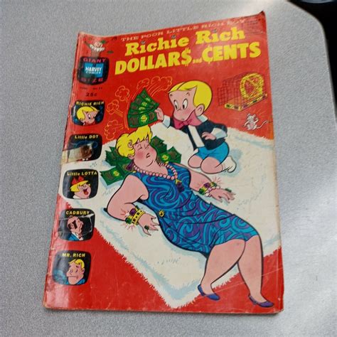 Richie Rich Dollars And Cents 24 Harvey Comics 1968 Giant Lotta Little