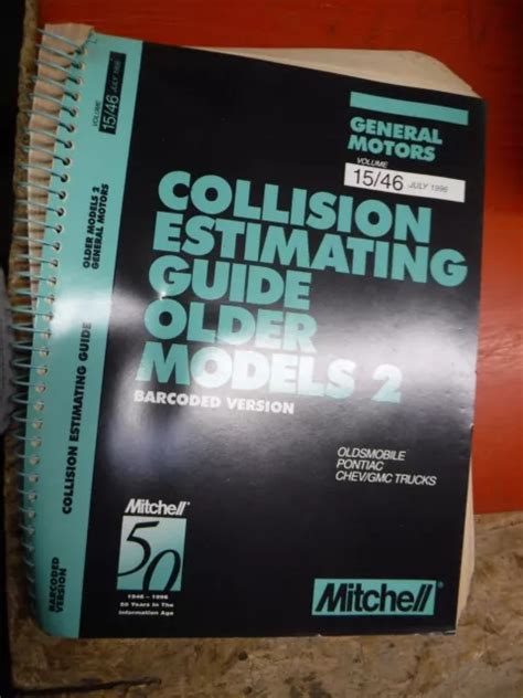 1978 88 Mitchell Collision Estimating Guide Olds Pontiac Gmc Trucks Older Model Eur 2492