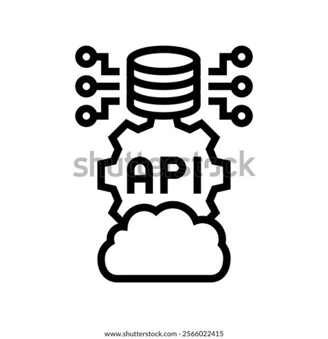 Api Connection Cloud Computing Line Icon Stock Vector Royalty Free 2566022415 Shutterstock