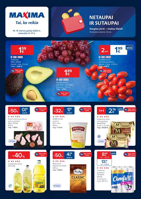 Naujausias Maxima Kaininis Katalogas 2023 04 11 2023 04 17 Raskakcija Lt