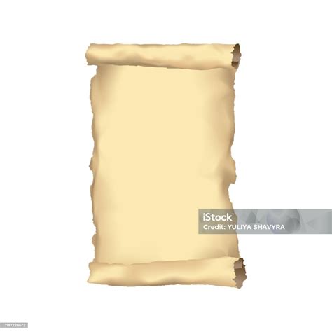 종이 오래된 두루마리 또는 고대 양피지 오래된 문서 또는 원고 배경 빈 시트 텍스트 공간이있는 파피루스 벡터 그림입니다 0명에 대한 스톡 벡터 아트 및 기타 이미지 Istock