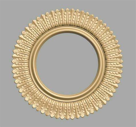 Gold Circular Frame With Intricate Design Home Decor